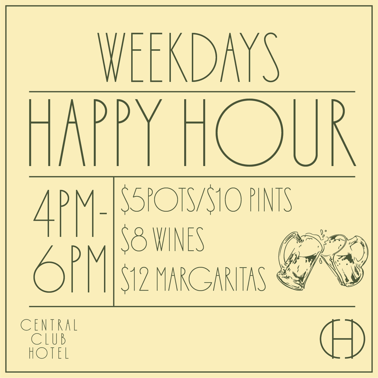 Daily Specials – Central Club Hotel